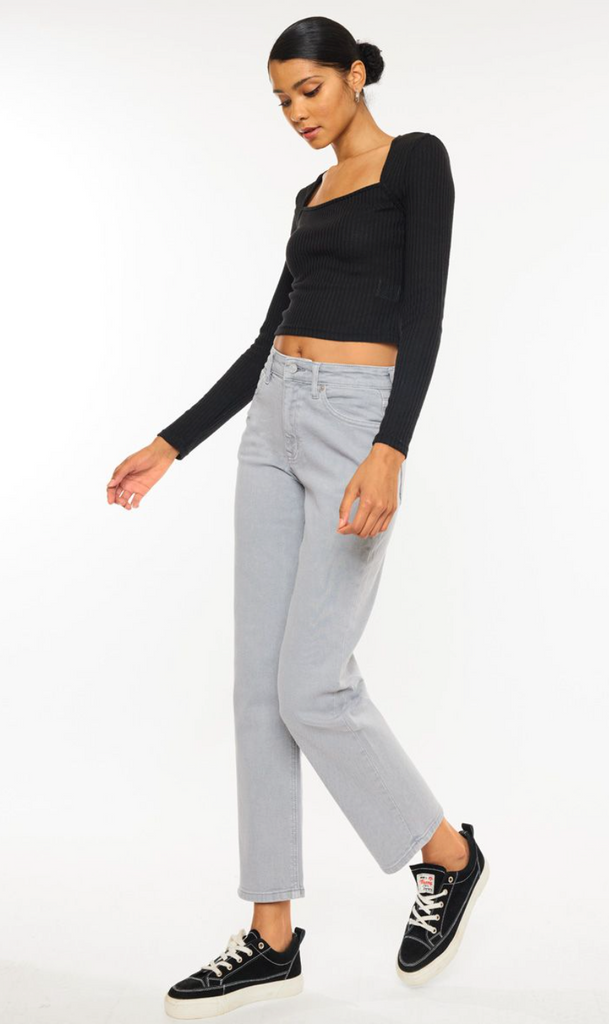 KanCan Ultra High Rise Gray Straight Jean (KC7446GR) – Ginger's Uptown