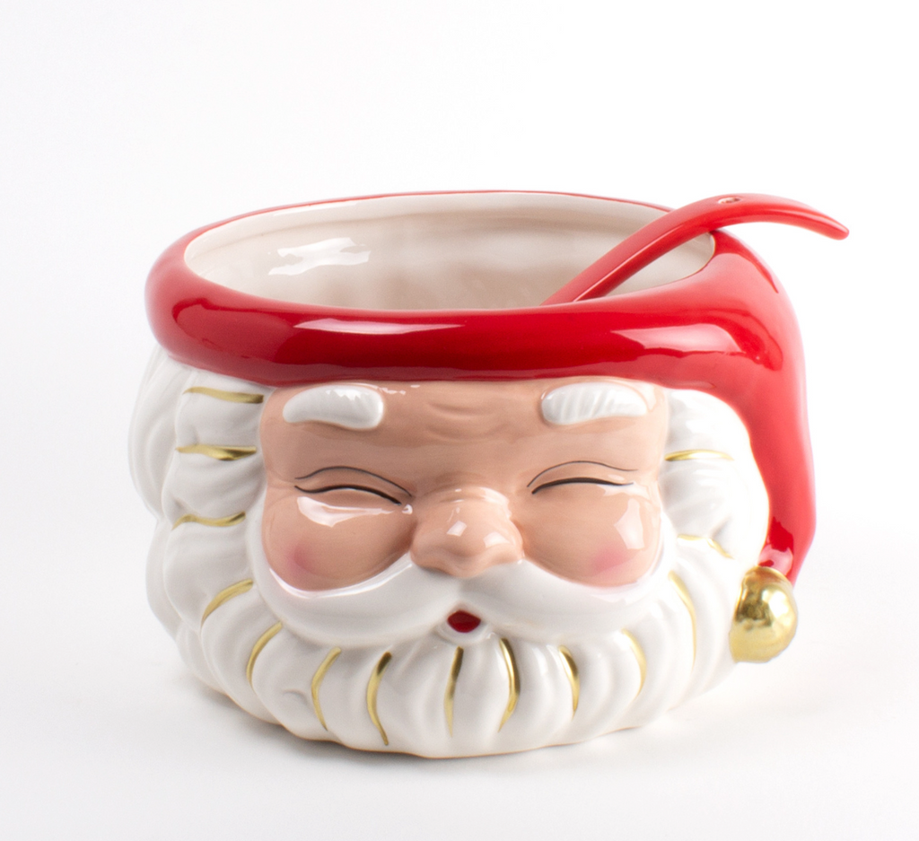 Red Santa Punch Bowl & Ladle – Ginger's Uptown