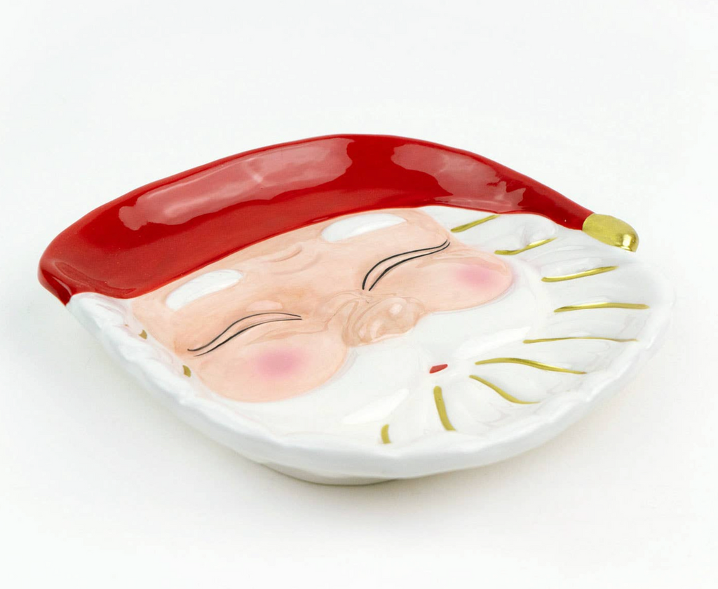 Red Santa Dessert Plate – Ginger's Uptown